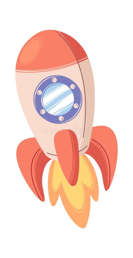 Cartoon Rocket Ship Aerospace Technology Stock Vector - Illustration of ...