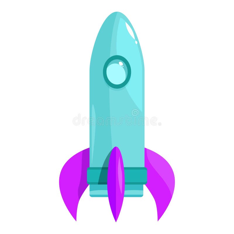 Cartoon Rocket Ship Blasting Off on a Mission Stock Vector ...