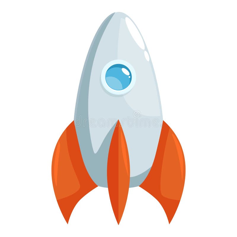 Cartoon Rocket Ship Flying through Space Stock Illustration ...