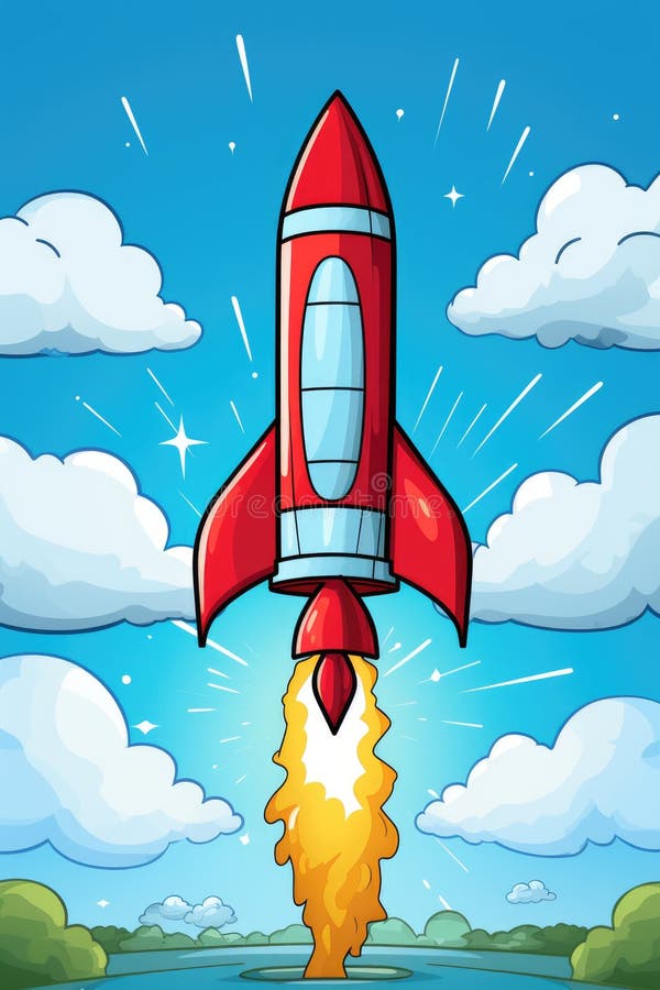 Rocket Taking Off Ai Cartoon Stock Illustrations – 168 Rocket Taking ...