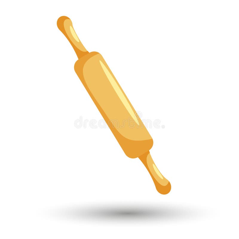 Cartoon rolling pin stock illustration. Illustration of character ...