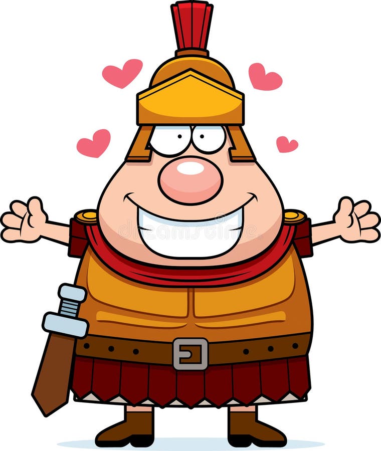 Cartoon Roman Centurion stock vector. Illustration of clipart - 51211815
