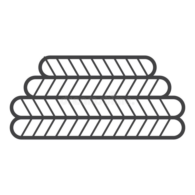 Cartoon rope stock vector. Illustration of flat, object - 258232736