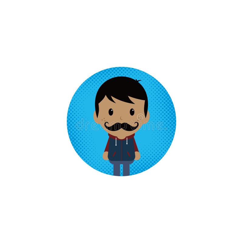 Cartoon Round Avatar Picture Stock Vector - Illustration of shape ...