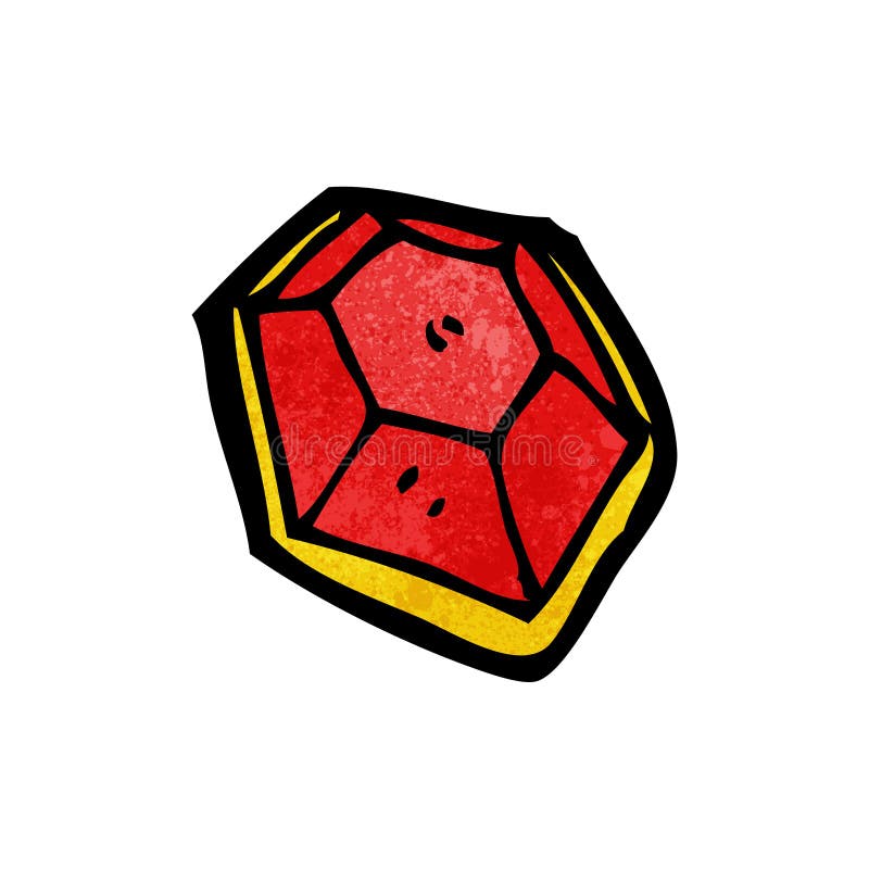 Cartoon ruby stock vector. Illustration of silly, drawing - 38059703