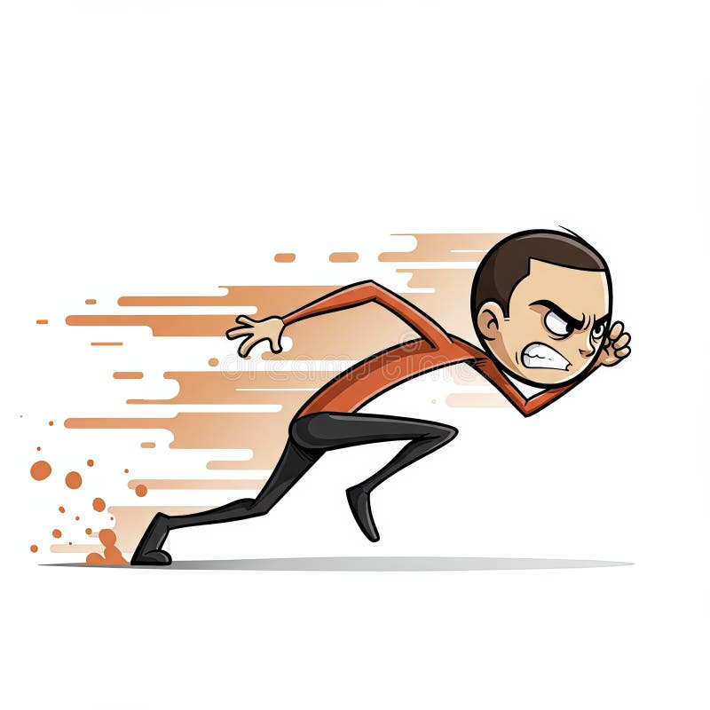 Cartoon Runner Winning Stock Illustrations – 526 Cartoon Runner Winning ...