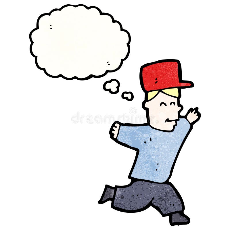 Cartoon running boy stock vector. Illustration of male - 38040359