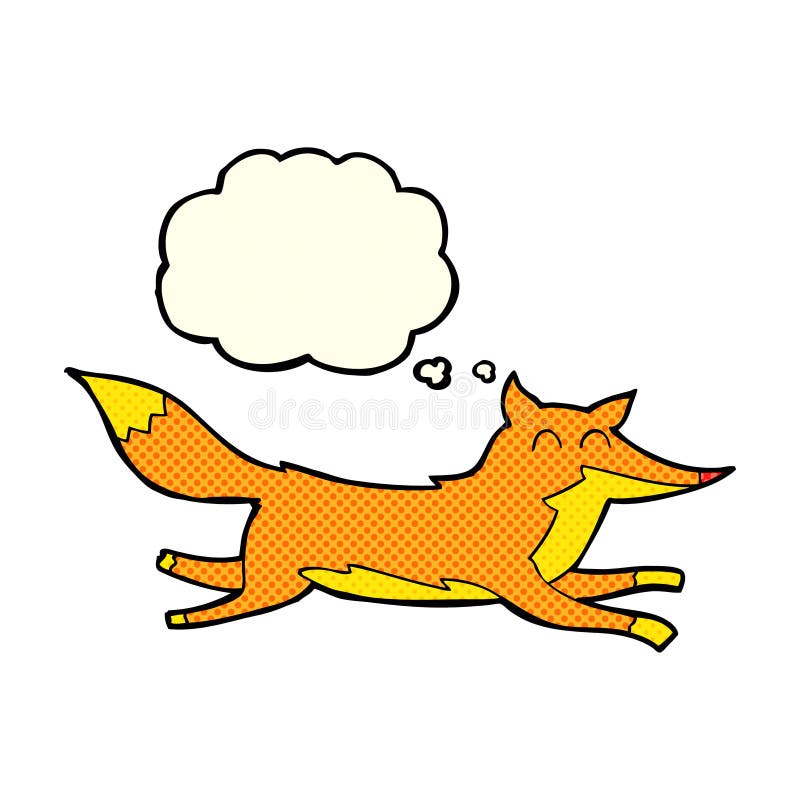 Cartoon Fox Running To The Right