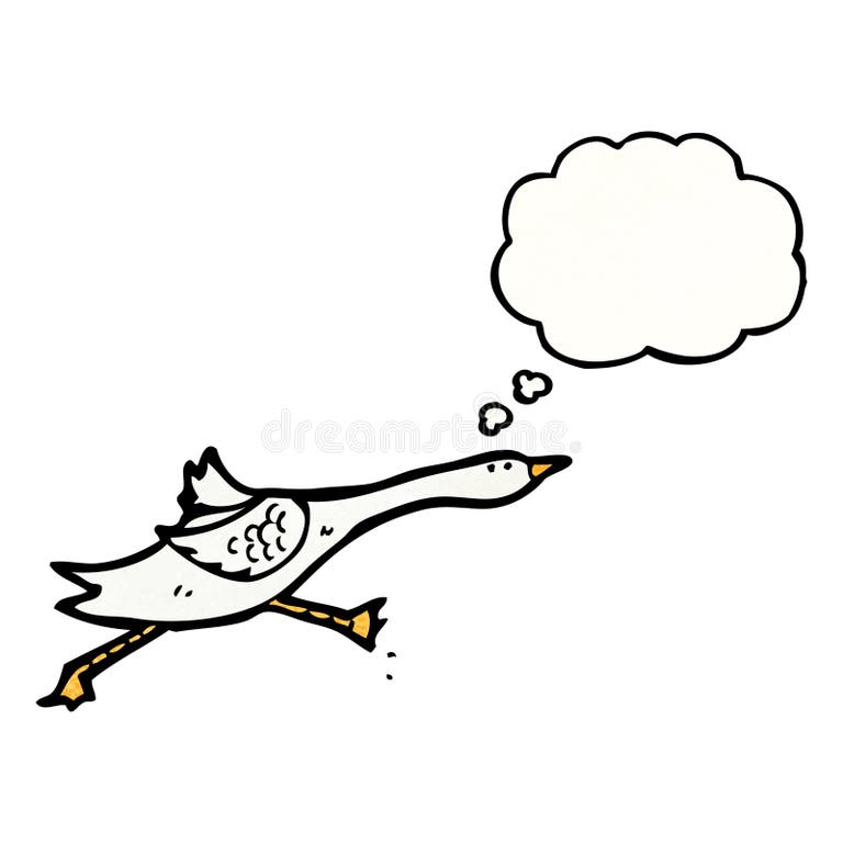 Cartoon running goose stock vector. Illustration of talking - 38033638