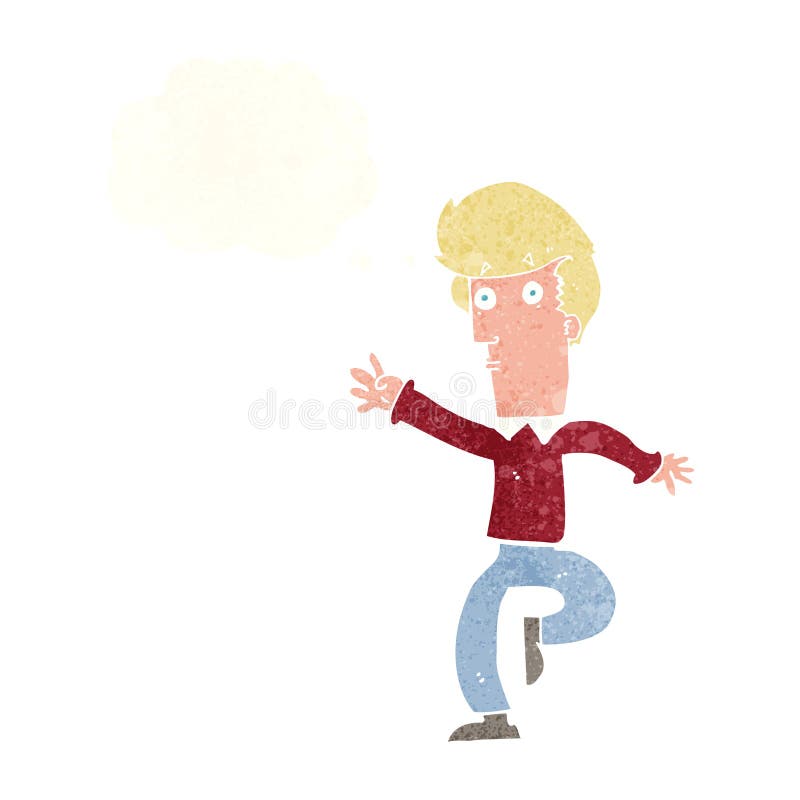 Cartoon man rushing around stock vector. Illustration of character ...