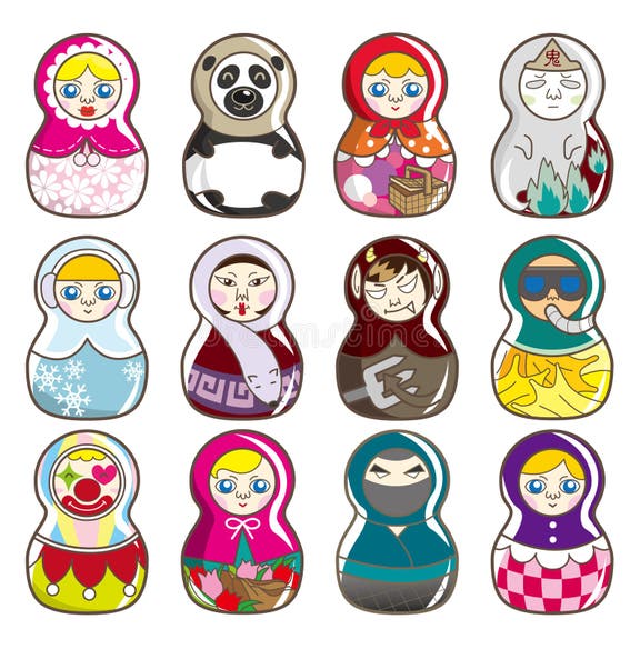 Babushka Cartoon Stock Illustrations – 1,112 Babushka Cartoon Stock ...