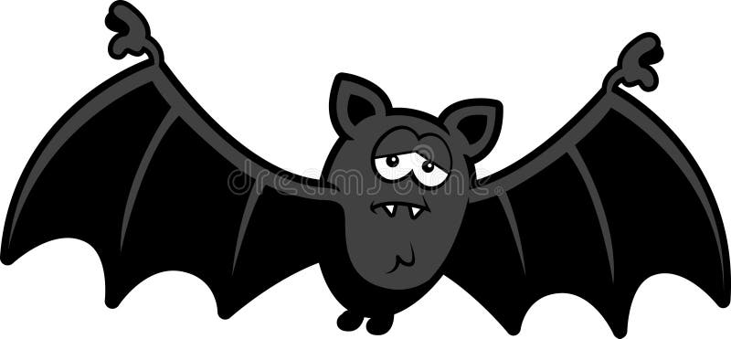 Cartoon Sad Bat stock vector. Illustration of wings, clipart - 47477951