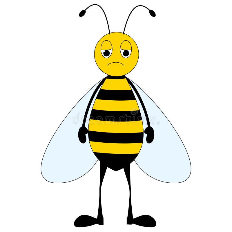Sad Bee Stock Illustrations – 215 Sad Bee Stock Illustrations, Vectors ...