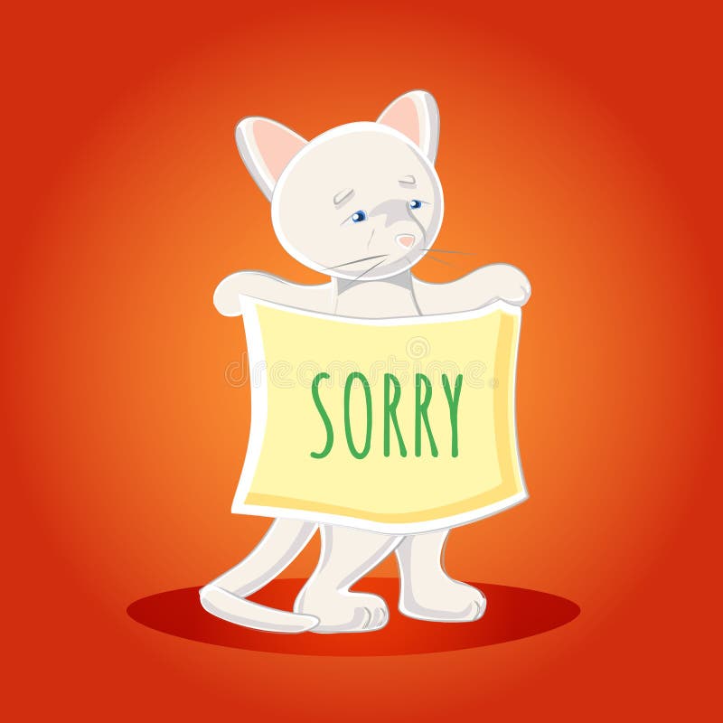 Cat Sorry Stock Illustrations – 364 Cat Sorry Stock Illustrations ...