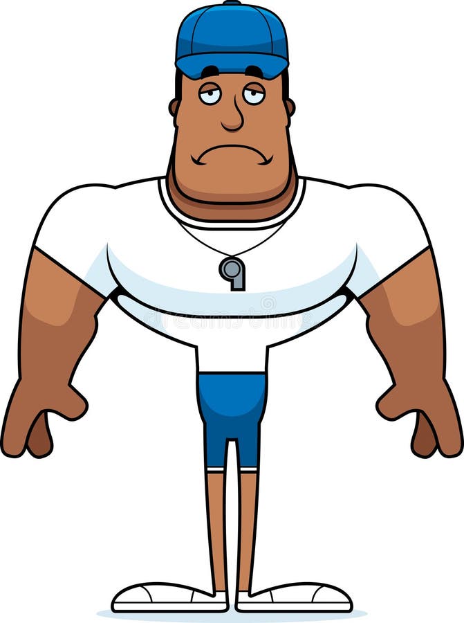 Cartoon Sad Coach stock vector. Illustration of clipart - 116635049