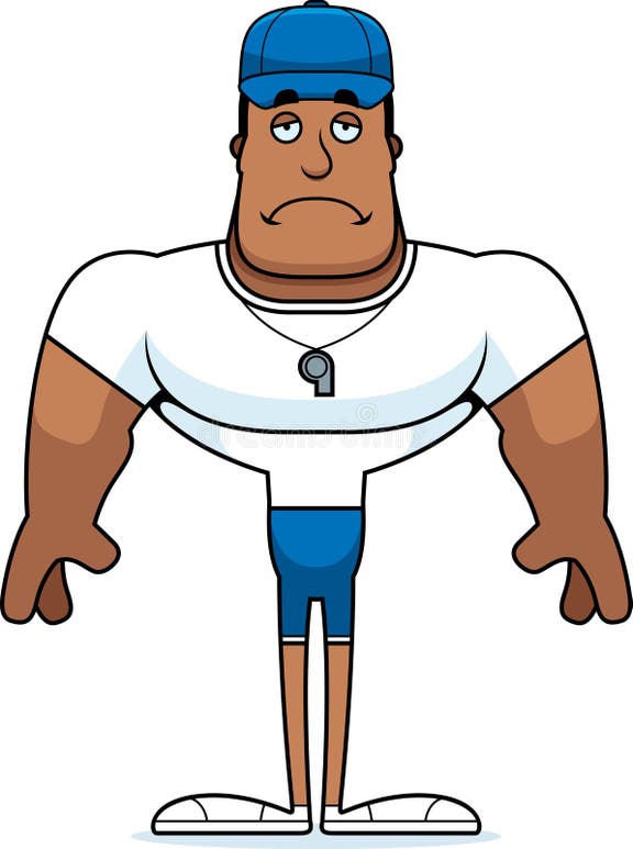 Cartoon Sad Coach stock vector. Illustration of clipart - 116635049