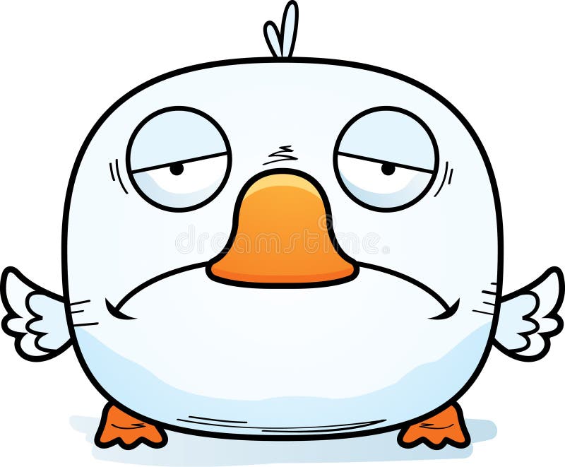 Cartoon Sad Duckling stock vector. Illustration of duck - 115885196