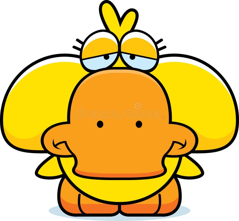 Cartoon Sad Duckling stock vector. Illustration of duck - 47399929