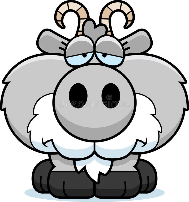 Mountain Goat stock vector. Illustration of white, horns - 7944505