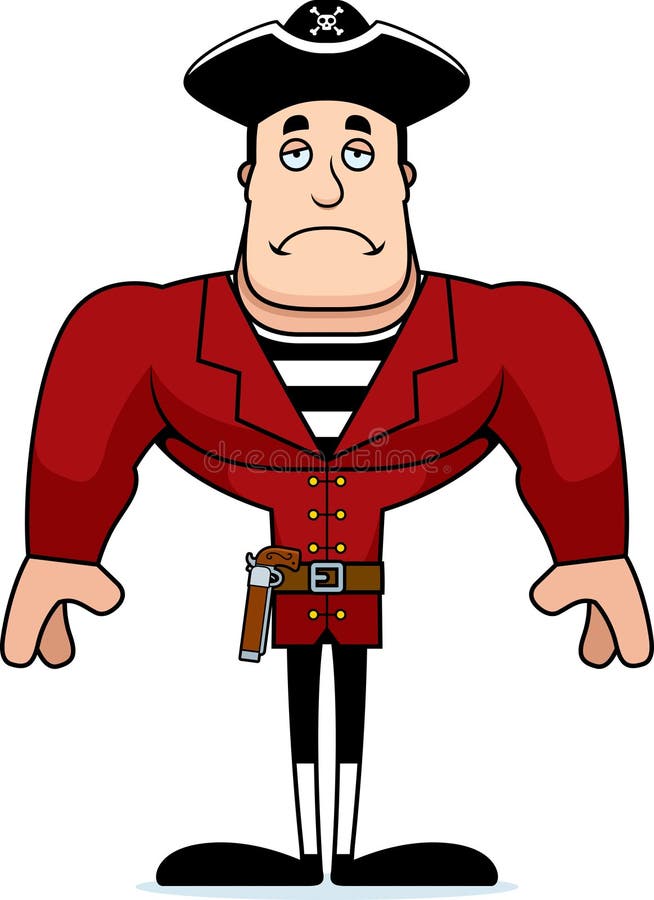 Cartoon Sad Pirate stock vector. Illustration of cartoon - 116223710