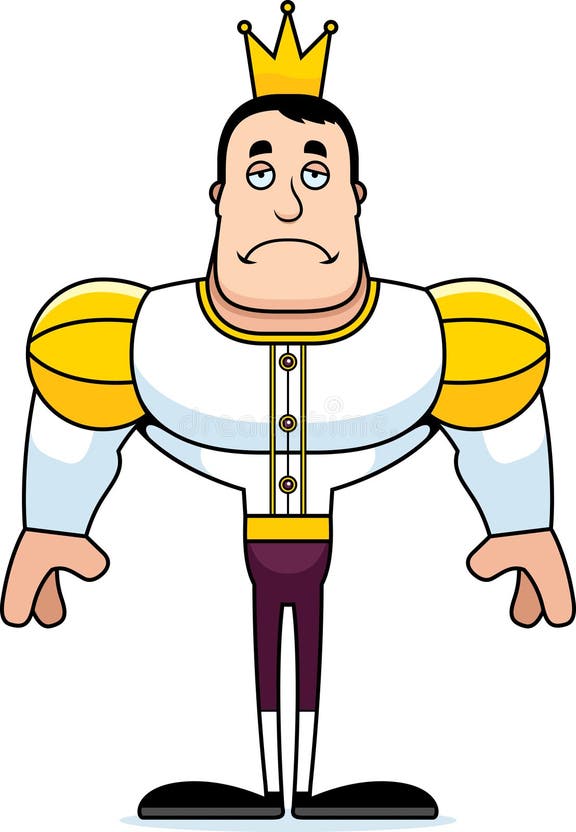 Cartoon Sad Prince stock vector. Illustration of vector - 116223652