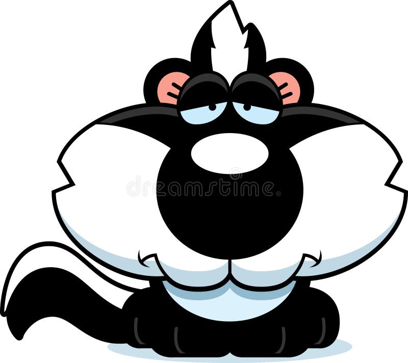 Sad Cartoon Skunk