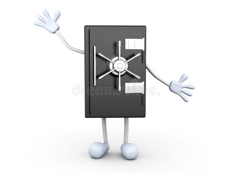 Cartoon Safe stock illustration. Illustration of locker - 26969589