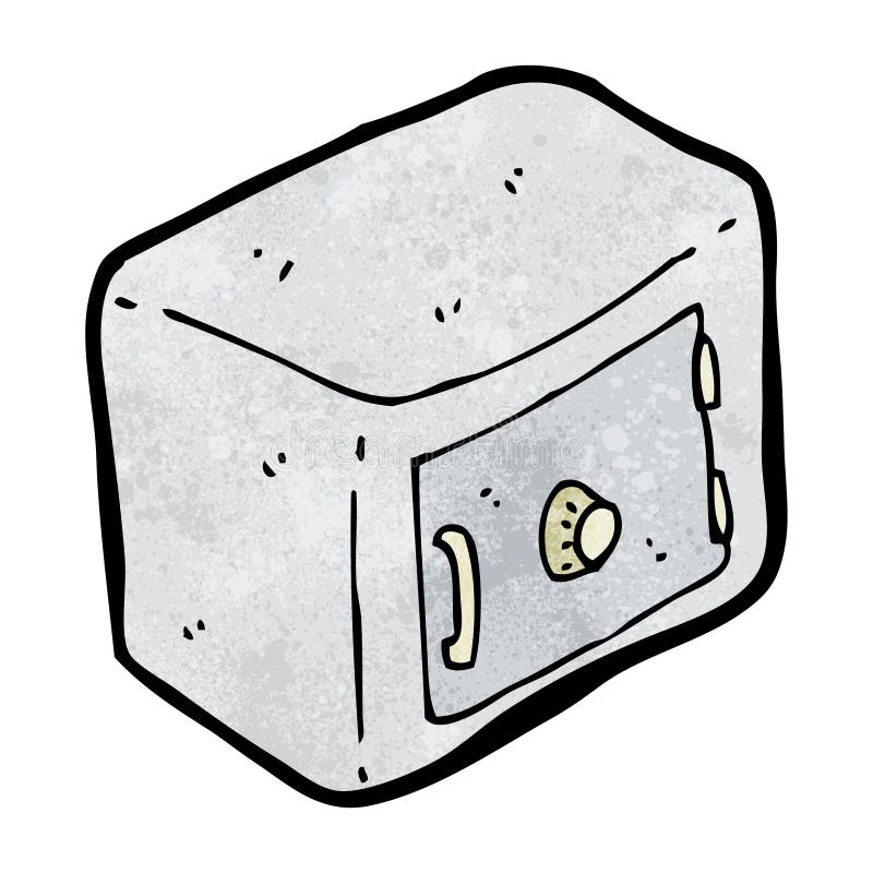 Cartoon safe stock vector. Illustration of sketch, cheerful - 38063786