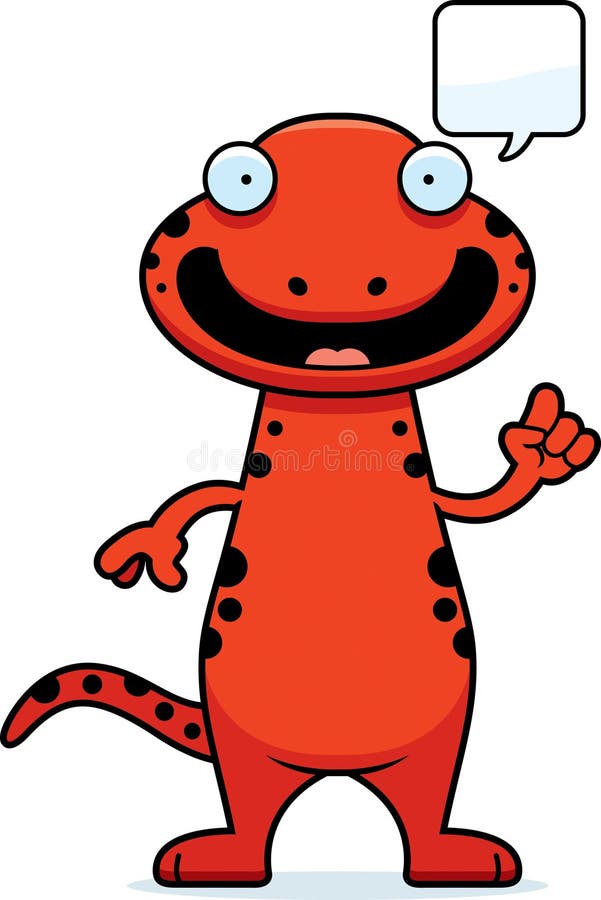Cartoon Salamander Talking stock vector. Illustration of clipart - 47022113