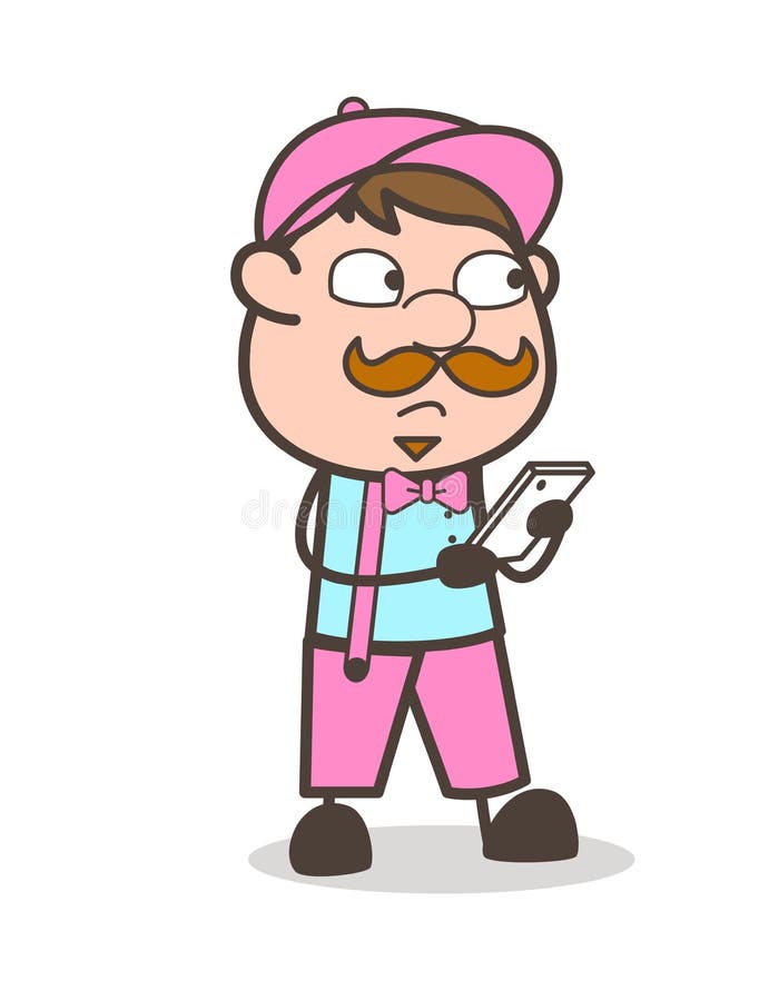 Serviceman Checking a Water Heater Stock Illustration - Illustration of ...