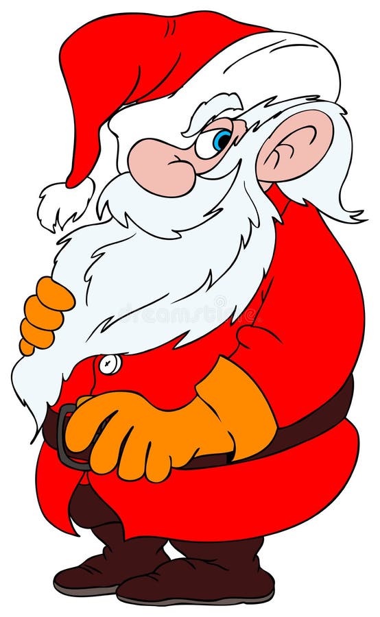 Mad Santa Claus stock vector. Illustration of christmas - 7545569