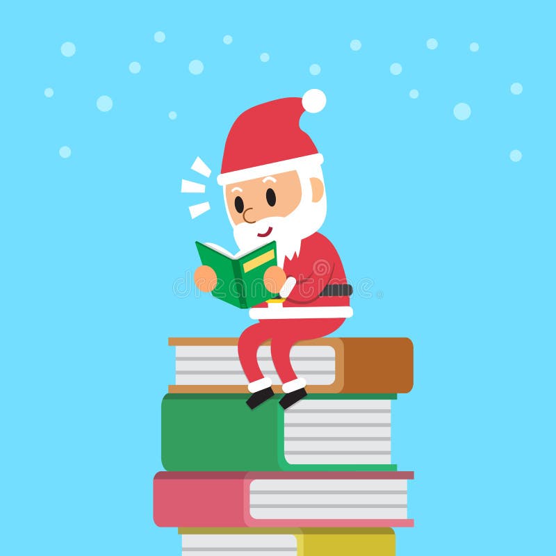 Santa Claus Reading The Book Stock Vector - Illustration of winter ...