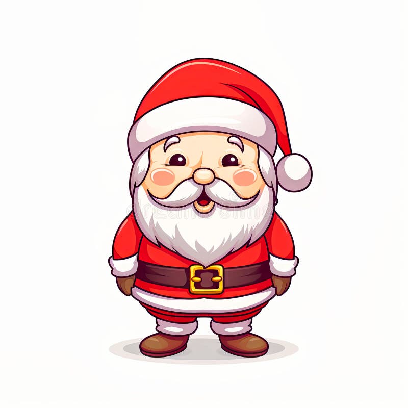 Cartoon Santa Claus Standing with Hands in Pockets Stock Image - Image ...