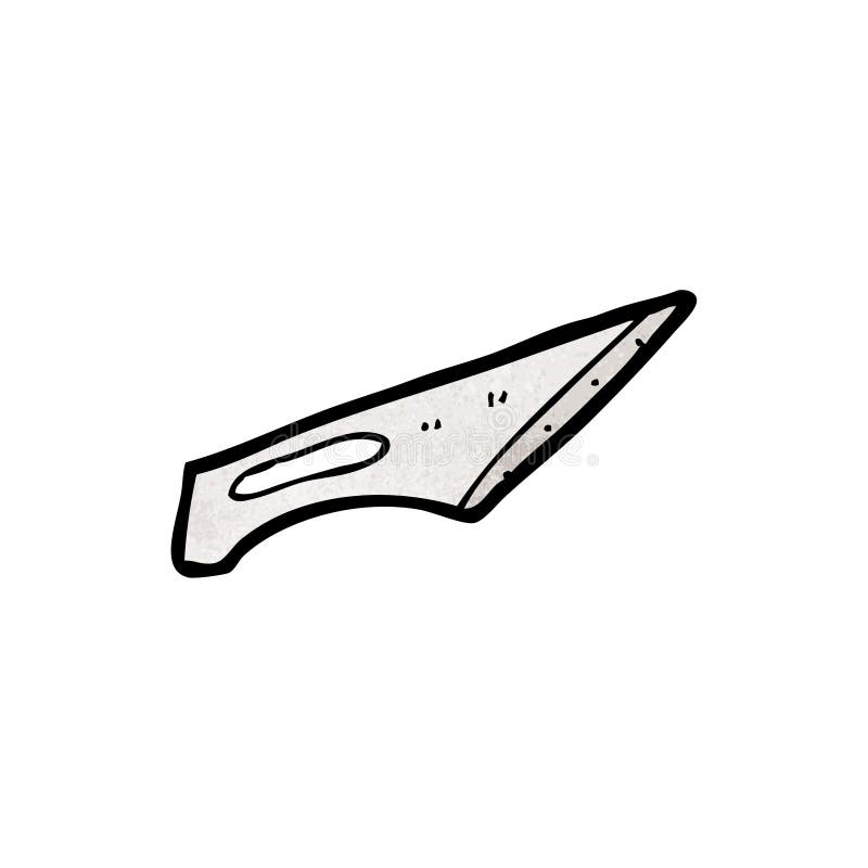 Cartoon scalpel blade stock vector. Illustration of hand - 38063330