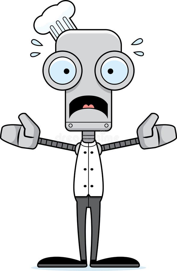 Scared Chef stock vector. Illustration of cartoon, scared - 14457417