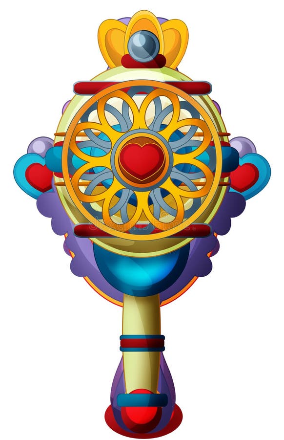 Cartoon Scepter for Different Usage - Isolated Stock Illustration ...