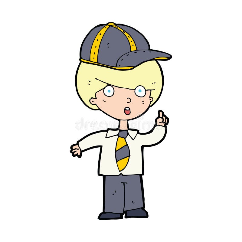 Cartoon school boy stock illustration. Illustration of pupil - 52971417