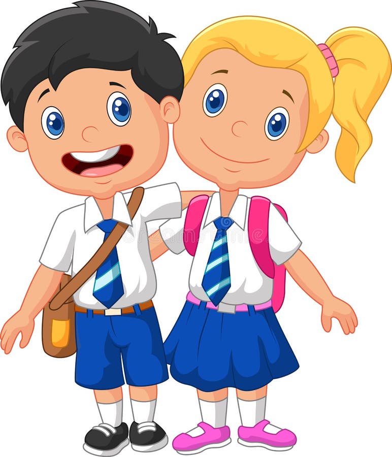 Cartoon Girl School Uniform Stock Illustrations – 11,145 Cartoon Girl ...