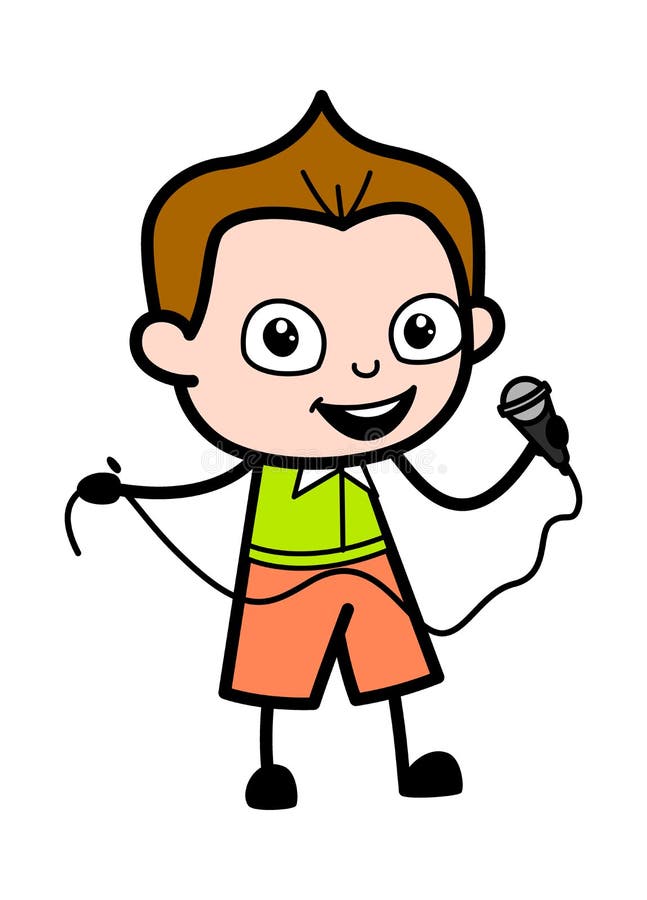 Mic Kid Stock Illustrations – 182 Mic Kid Stock Illustrations, Vectors ...