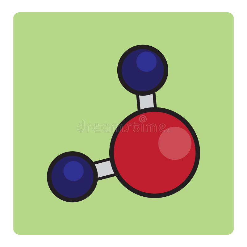 Cartoon molecule stock vector. Illustration of logo - 257651766