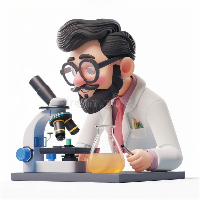 Cartoon Figure Microscope Stock Illustrations – 70 Cartoon Figure ...