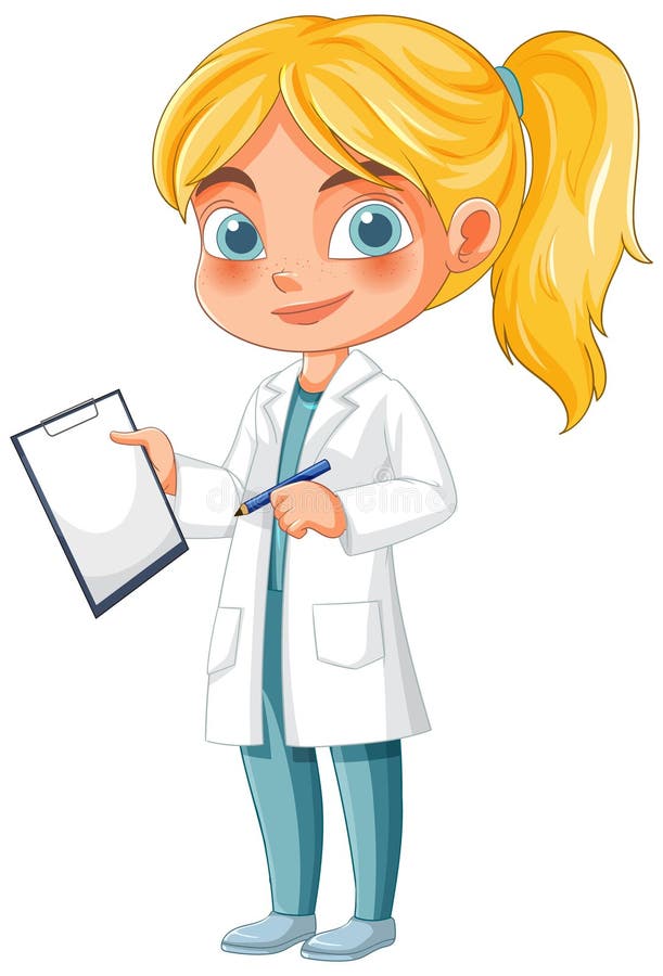 Cartoon scientist stock vector. Illustration of data - 360871261