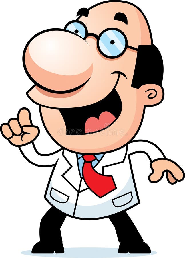 Cartoon Scientist Panicking Stock Vector - Illustration of panicking ...