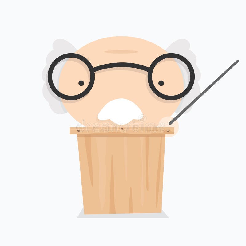 Cartoon scientist vector stock vector. Illustration of advice - 39352450