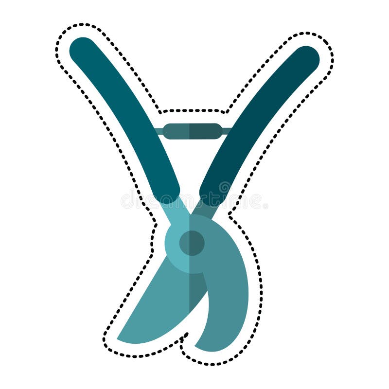 Cartoon Scissors Gardening Pruner Image Stock Illustration ...
