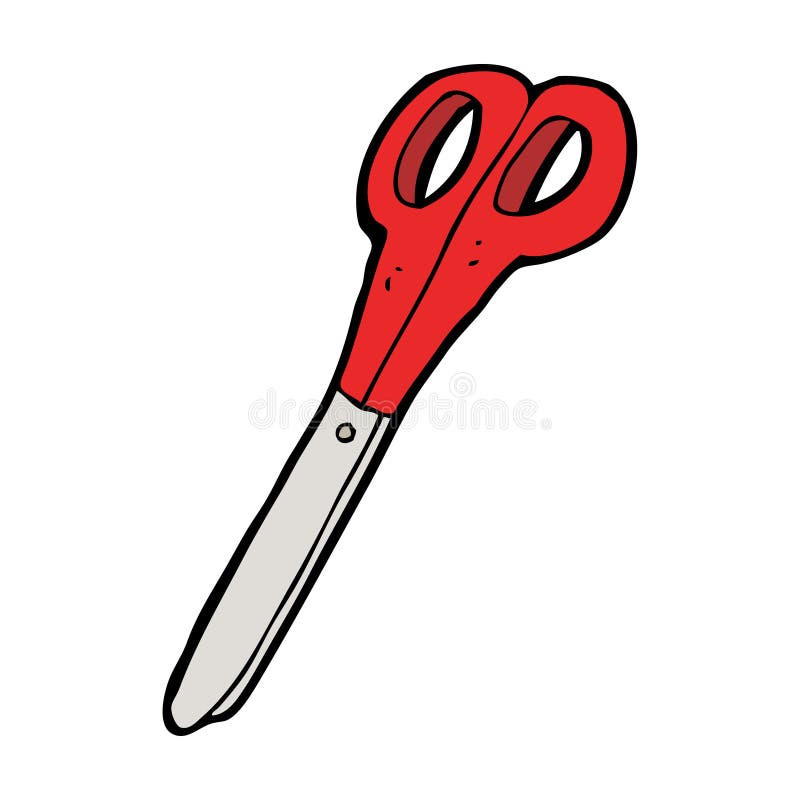 Cartoon scissors stock vector. Illustration of retro - 37016490