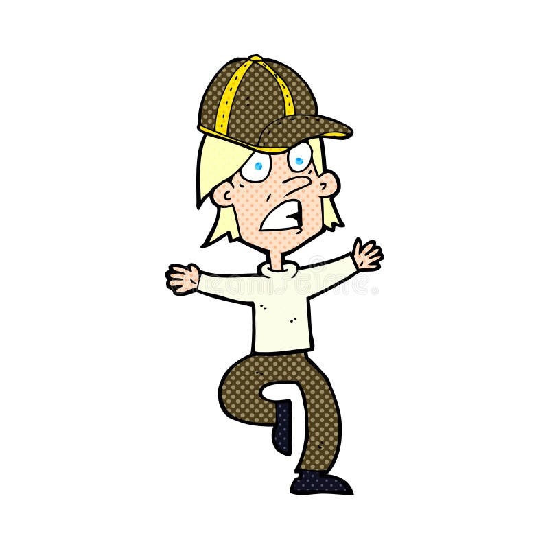 Cartoon scout stock illustration. Illustration of male - 52969558