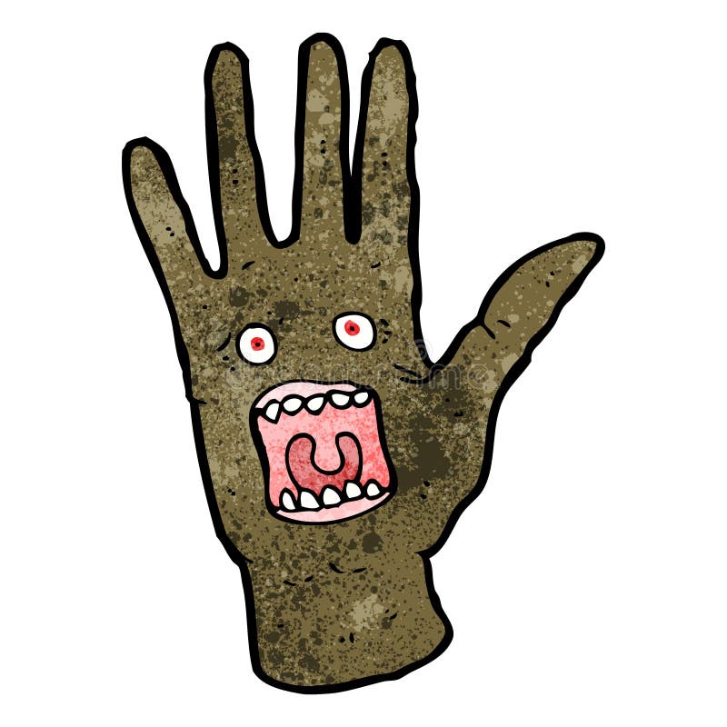 Cartoon screaming hand stock vector. Illustration of traditional - 38068425