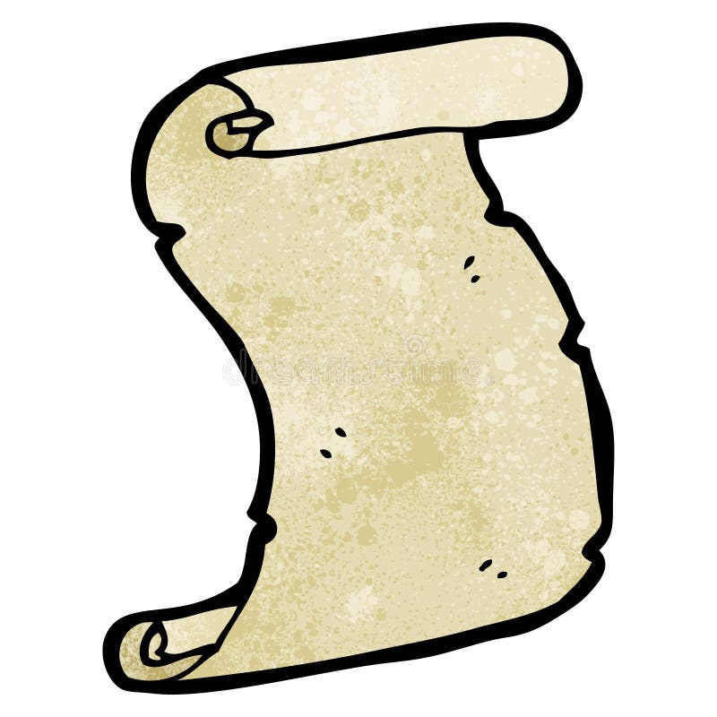 Cartoon scroll stock vector. Illustration of retro, cute - 38067375