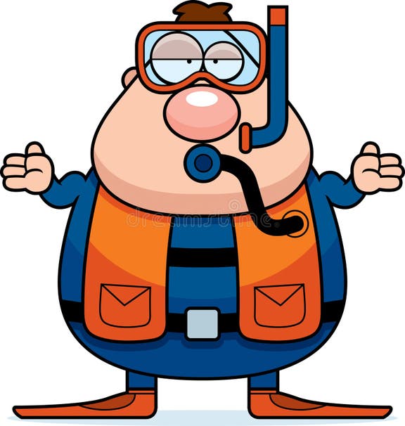 Cartoon Scuba Diver Confused Stock Illustrations – 4 Cartoon Scuba ...